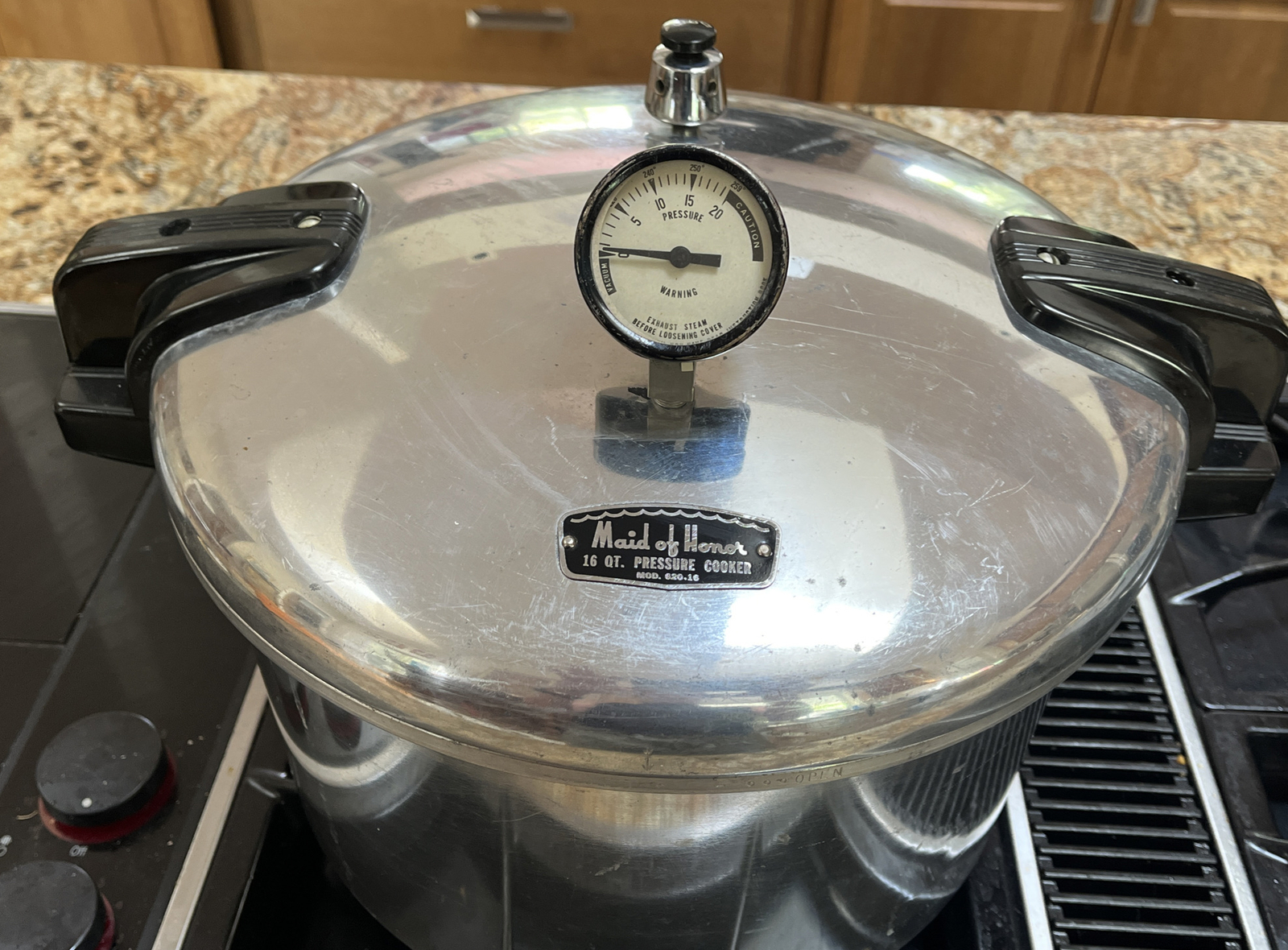 Vintage Heavy Cast Aluminum 16qt Pressure Cooker/Canner Model 620 Maid ...