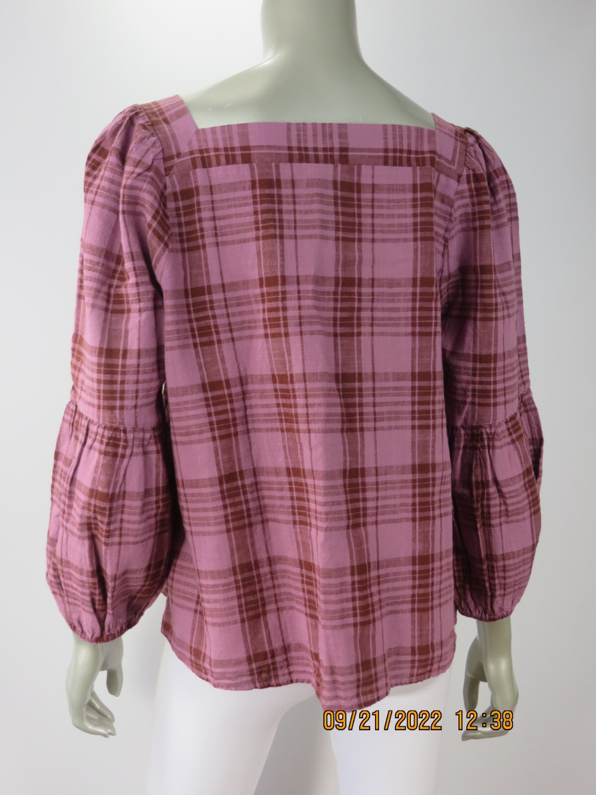 ANA A NEW APPROACH SZ L 100% Cotton Old Rose Pink Pla… - Gem