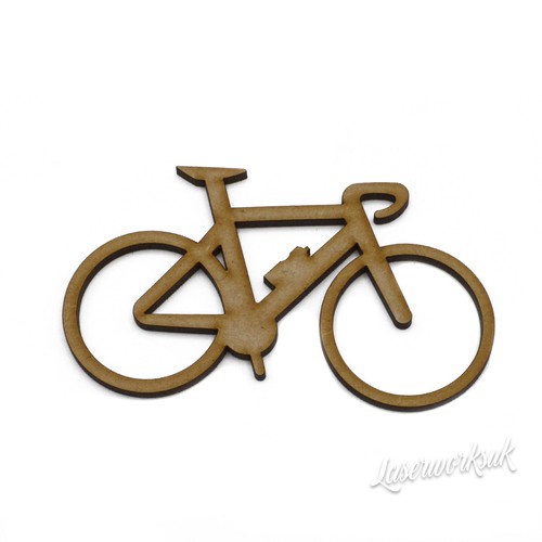 Bicycle MDF Craft Shapes Wooden Tour Bike Ride Race Cycling Card Making ...