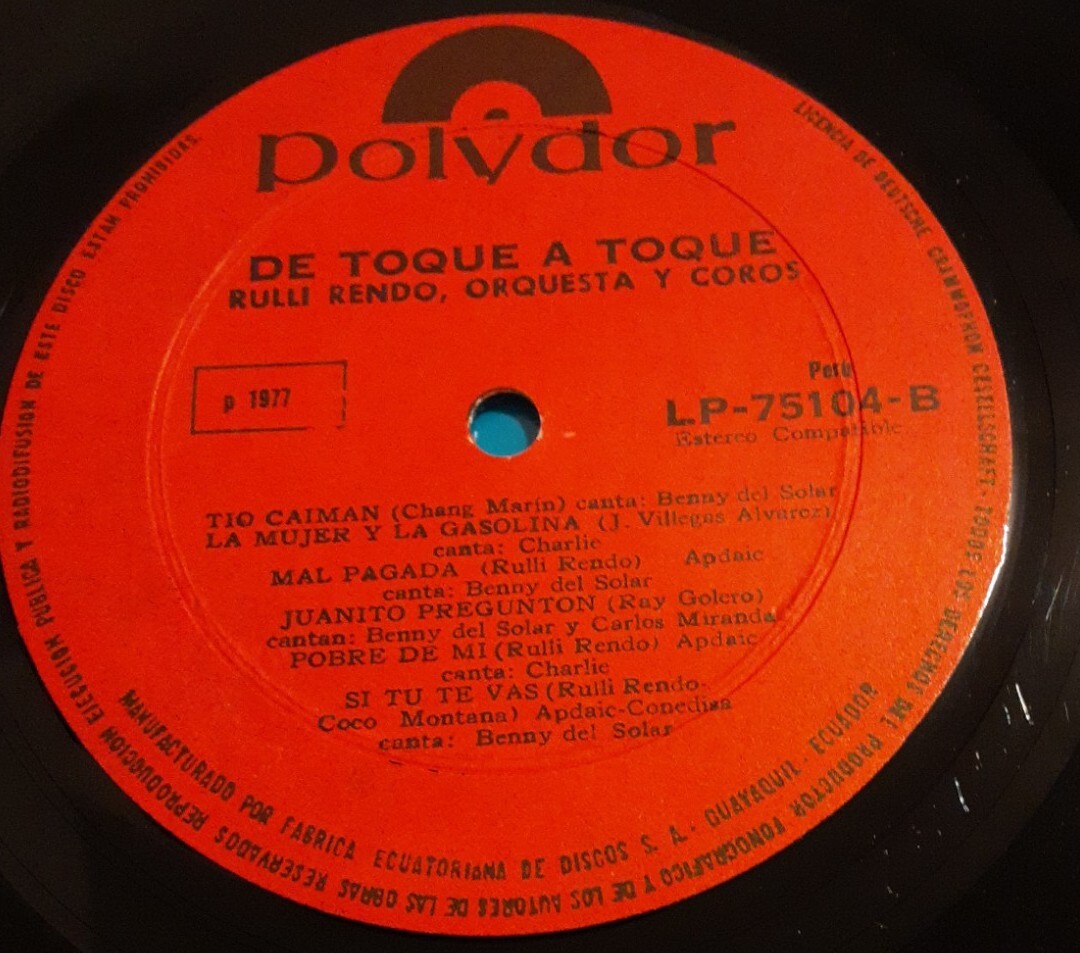 Rulli Rendo,y su Orquesta y coros, de toque a toque, vinyl, | eBay