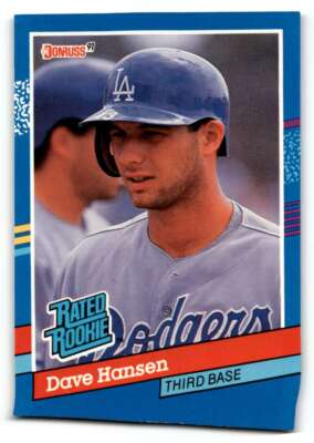 1991 Donruss #45 Dave Hansen Los Angeles Dodgers Baseball Cards EX/N ID ...