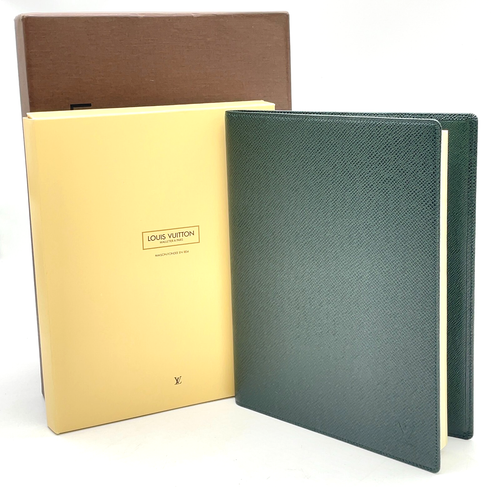 Auth Louis Vuitton Taiga Episea Agenda Bureau Notebook Cover W/Box ...