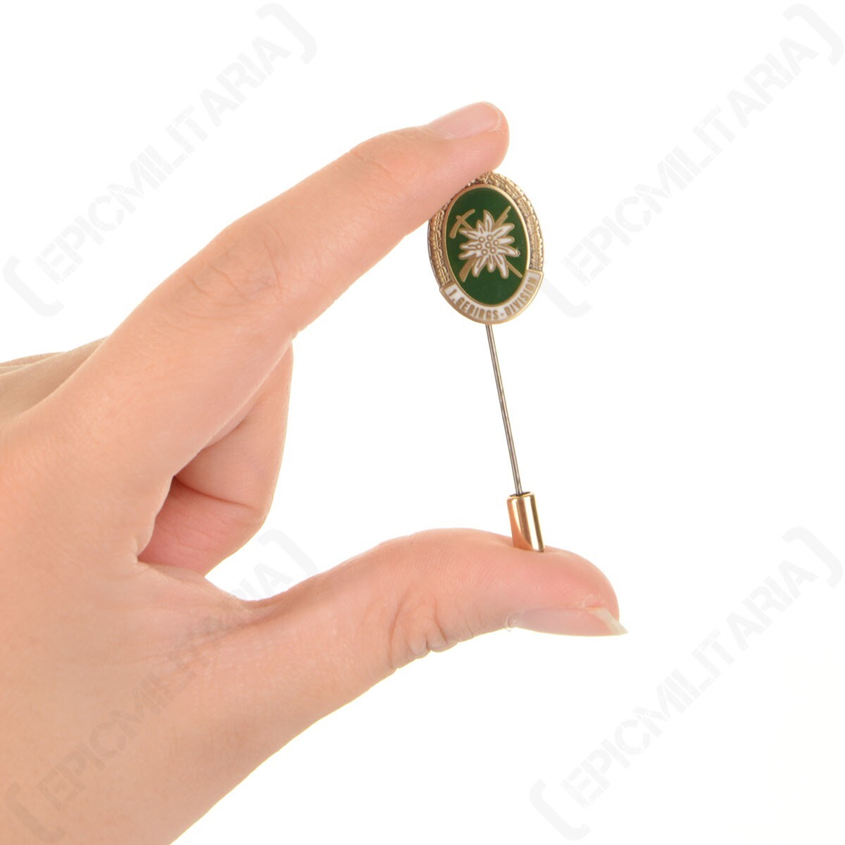 Gebirgsjager Division Edelweiss Stick Pin Badge - Repro WW2 Mountain ...