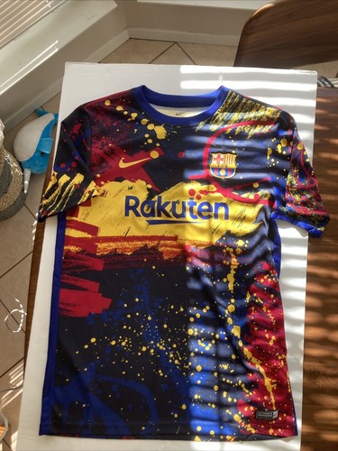 Barcelona Training Shirt XL Boys 158cm - 170cm Football Top Rakuten ...