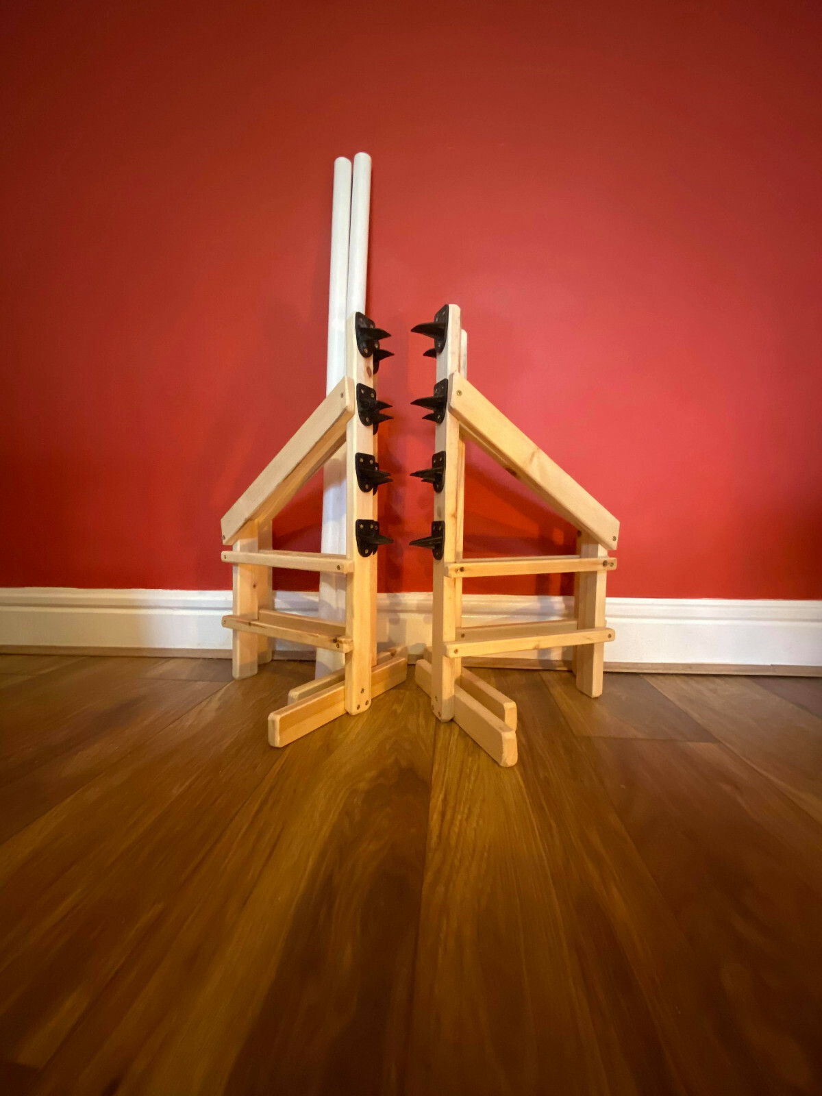 Dog Agility Jump Set Wing Equipment Training Obedience KC Wood Wooden dog-agility-jump-set-wing-equipment-training-obedience-kc-wood-wooden
