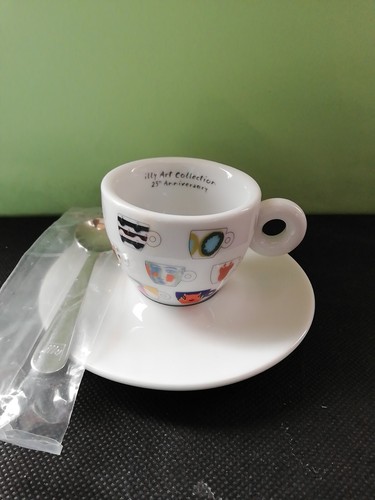 Tazzina caffé Illy art collection 25° anniversary cucchiaio espresso ...