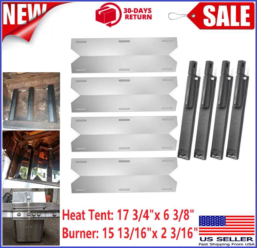 Replacement Parts for Jenn Air Nexgrill Gas Grill - 4 Pack Heat Plates ...