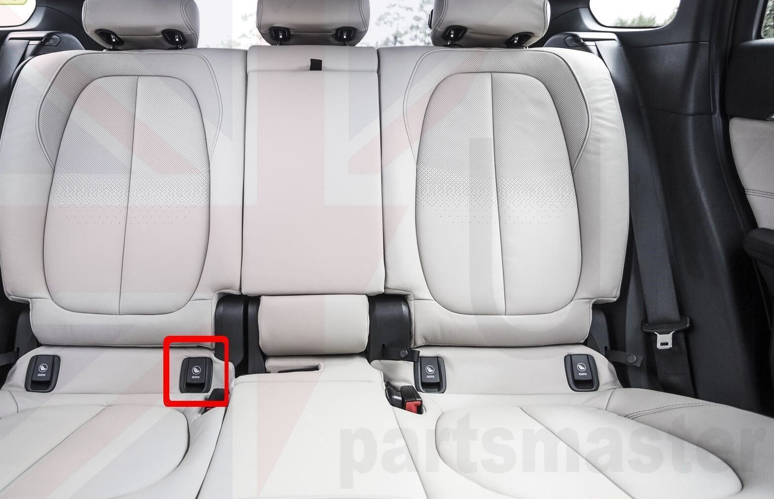 BMW 2 F45 F46 X1 F48 GENUINE REAR SEAT BLACK ISOFIX MOUNT COVERS 4x ...