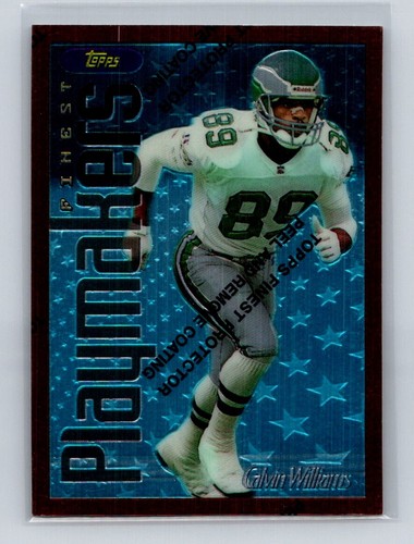 1996 Topps Finest #169 Playmakers Calvin Williams Philadelphia Eagles ...