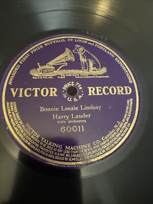 Victor 78 RPM Harry Lauder - Bonnie Leezie Lindsay 60011 V++ | eBay