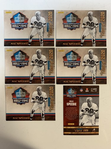 Mac Speedie Pro Football Hall of Fame HOF Class of 2020 Panini NFL 6 ...