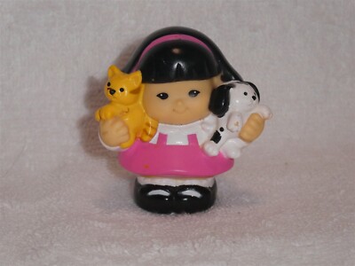 Fisher Price Little People Pet Girl Sonya Puppy Dog and Cat Kitten | eBay