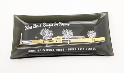 Vintage Fairway Foods Super Fair Grocery Store Advertising Trinket Tray ...