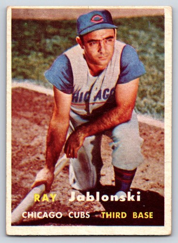 1957 Topps #218 Ray Jablonski Chicago Cubs VGEX 24375 | eBay
