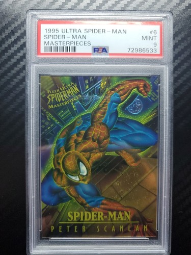 1995 Fleer Ultra Spider-Man Masterpieces #6 Spider-Man PSA 9 Mint | eBay