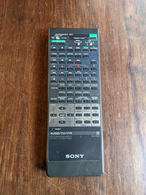 Sony Rm-p201 A/v Receiver Remote Control Str-av1010 D2010 Fast for sale ...