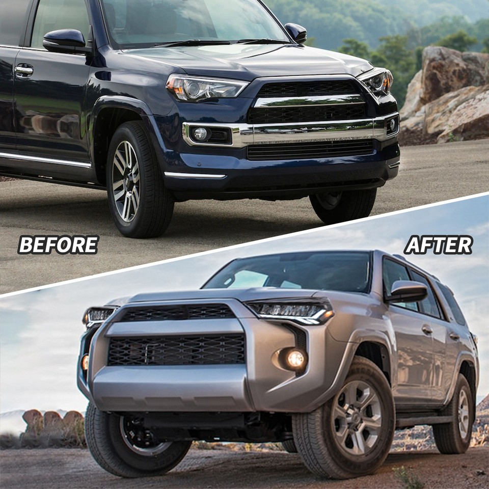 VLAND LED DRL Reflector Headlight For Toyota 4Runner 2014-2021 Startup ...