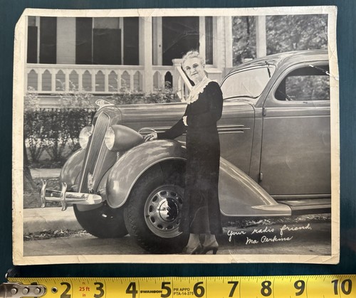 MA PERKINS w/Old Car VINTAGE 1930s Original Press 8x10 Photo Radio ...