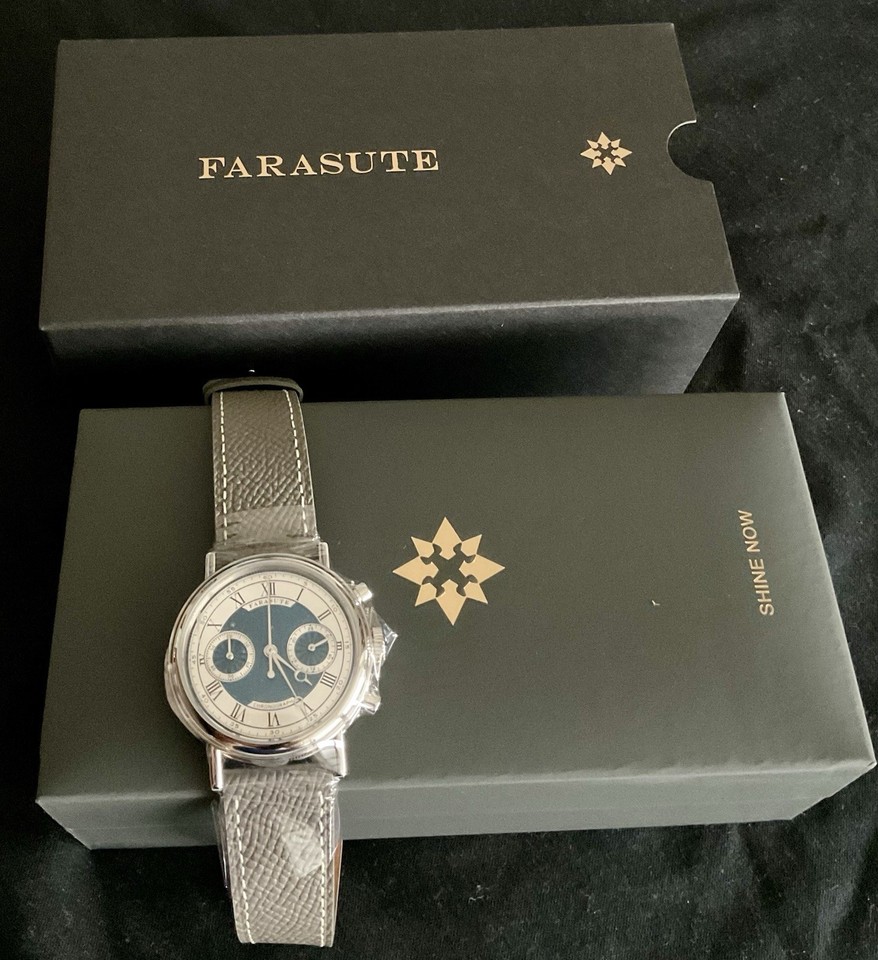 NIB Farasute Chronograph Meca-Quartz Watch | eBay