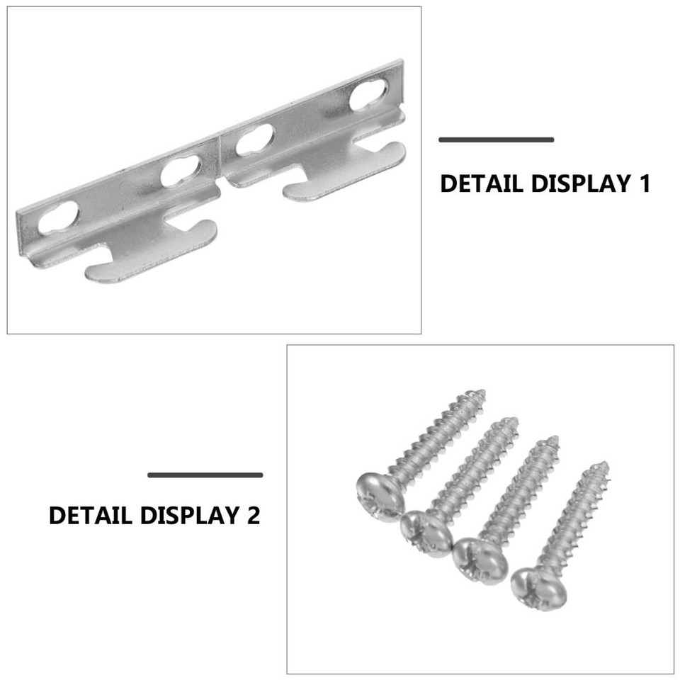 4 Sets Home Curtain Bracket Pole Central Support Rod Brackets Holding ...