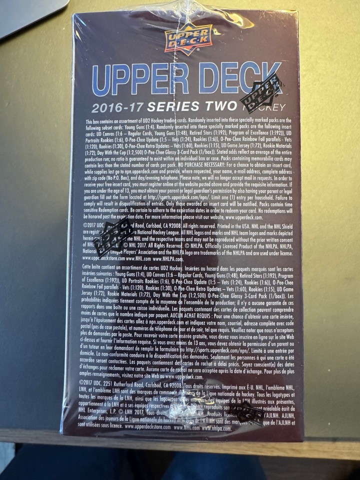 2016-17 Upper Deck NHL Hockey Series 2 13-Pack Blaster Box (Mathews ...