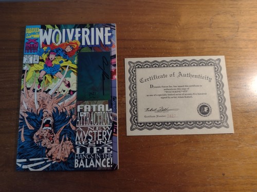 WOLVERINE # 75 SIGNED COA DF DYNAMIC FORCES ADAM KUBERT MARVEL COMICS ...