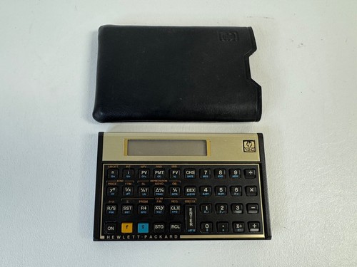 Vintage HP 12C Financial Calculator w Original Case Made In USA 1980’s ...