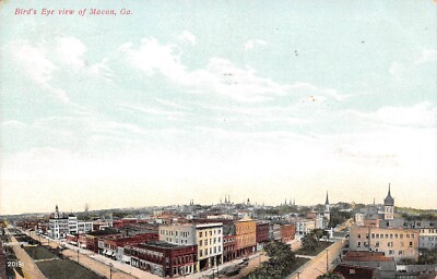 GA~GEORGIA~MACON~BIRD'S EYE VIEW OF MACON~EARLY | eBay