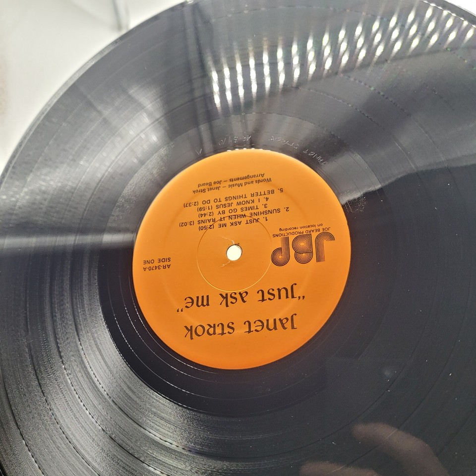 Janet Strok Just Ask Me Rare Folk Christian AR-3470 Record Album Vinyl ...