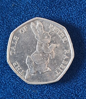 Beatrix Potter - The Tale of Peter Rabbit - 50 pence coin 2017 Queen ...