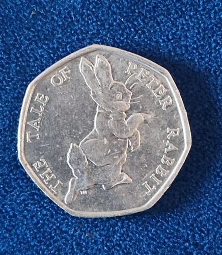Beatrix Potter - The Tale of Peter Rabbit - 50 pence coin 2017 Queen ...
