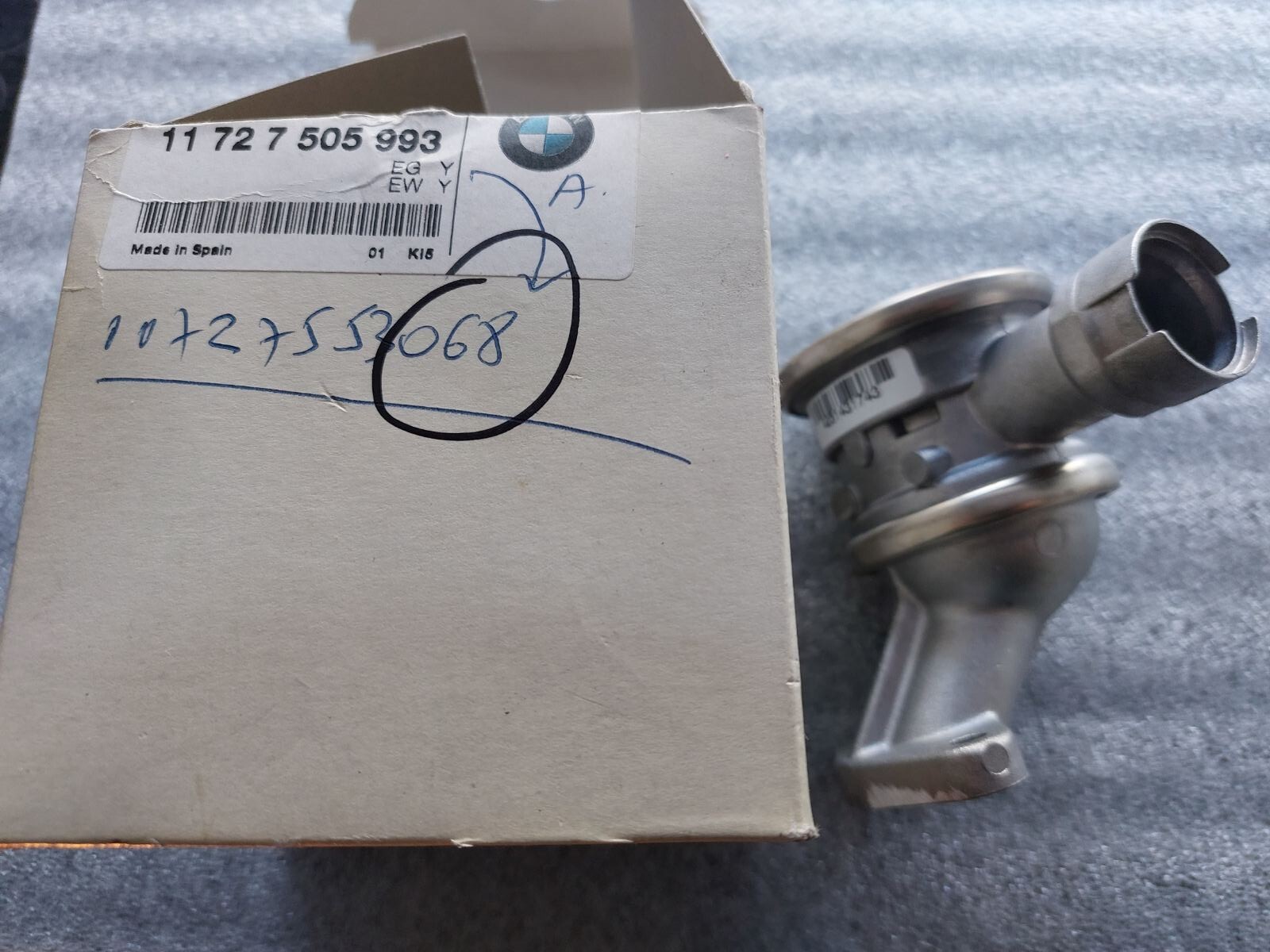 BMW GENUINE NEW Valve 11727553068 E46 E85 | eBay