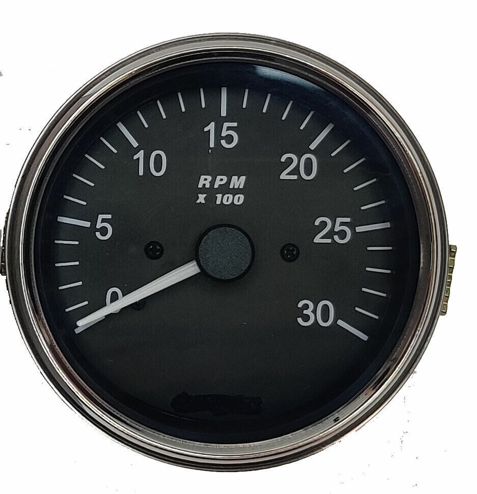 3000 RPM Meter Ignition Coil Driven Gauge Tachometer | 85mm | 12V | 3 3 ...