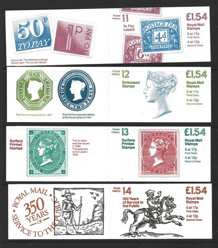 Great Britain 1.54p Postal History Booklets Numbers 11, 12, 13, 14. | eBay