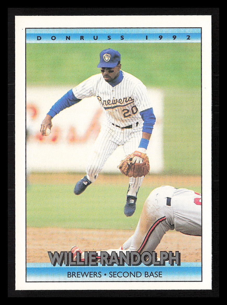 Willie Randolph 1992 Donruss #625 Milwaukee Brewers | eBay