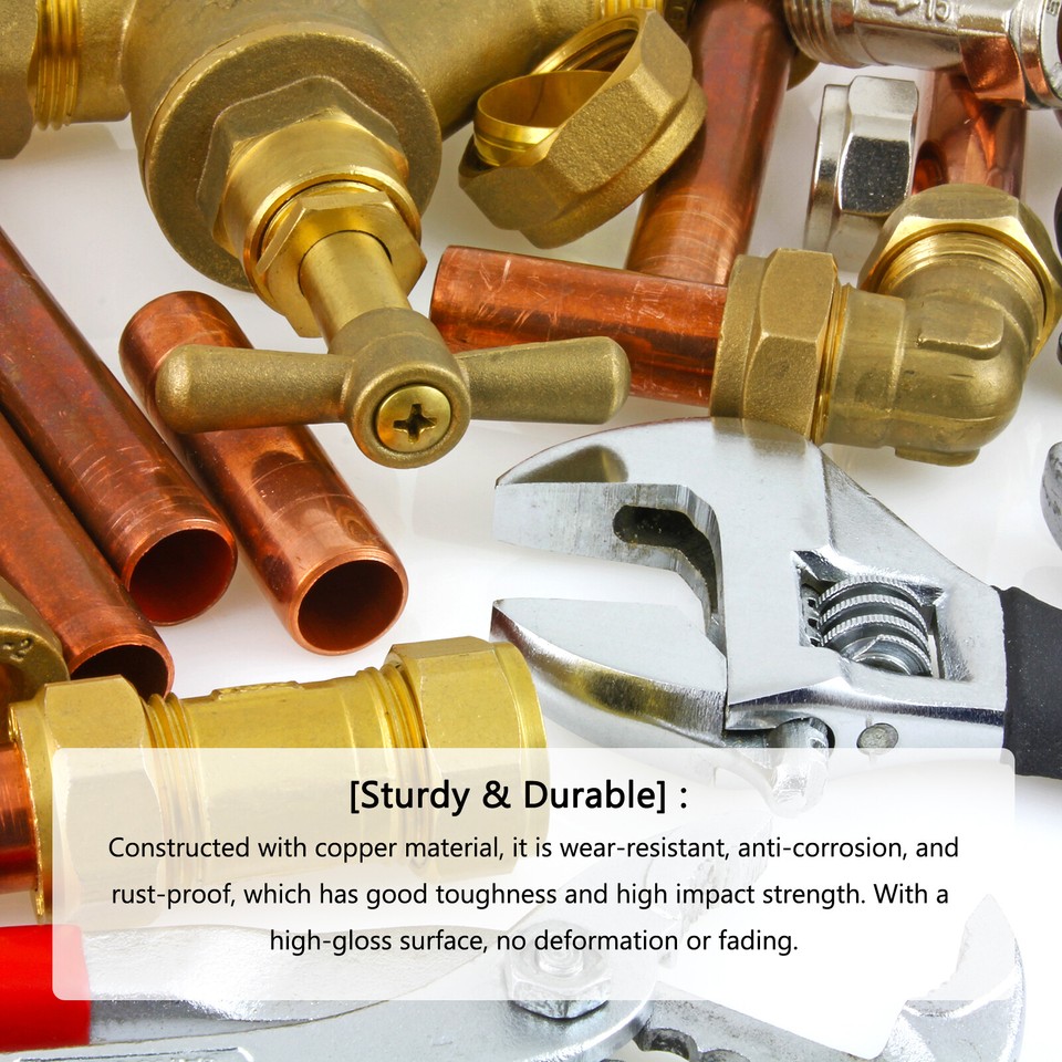 5Pack 3/8" ID 90 Degree Copper Pipe Fitting Copper Elbow Adapter | eBay