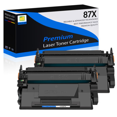 2PK High Yield CF287X 87X Toner Cartridge for HP LaserJet Pro M501 ...