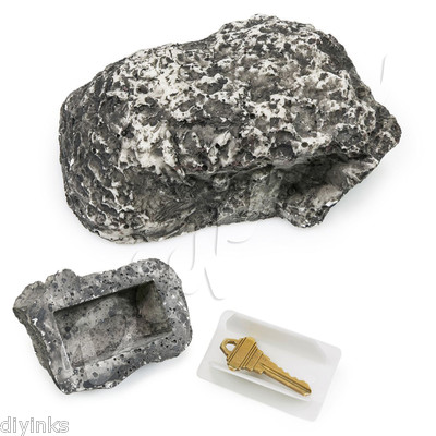 Outdoor Spare House Safe Hidden Hide Security Rock Stone Case Box for ...
