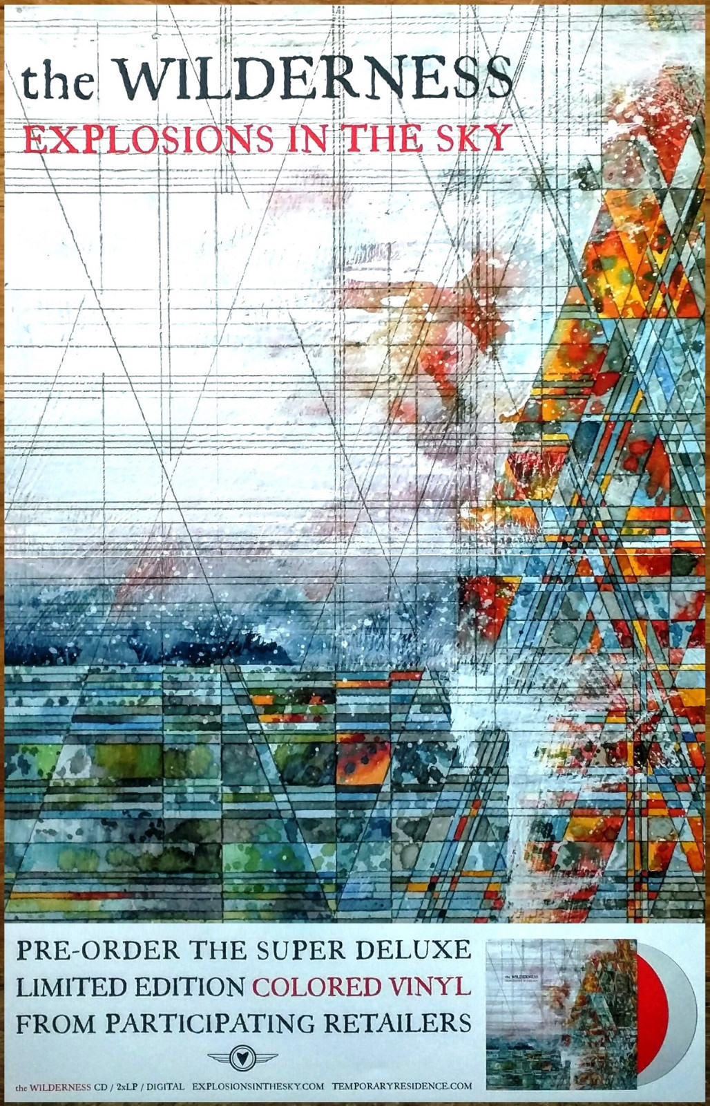 EXPLOSIONS IN THE SKY The Wilderness Ltd Ed RARE Tour Poster +BONUS ...