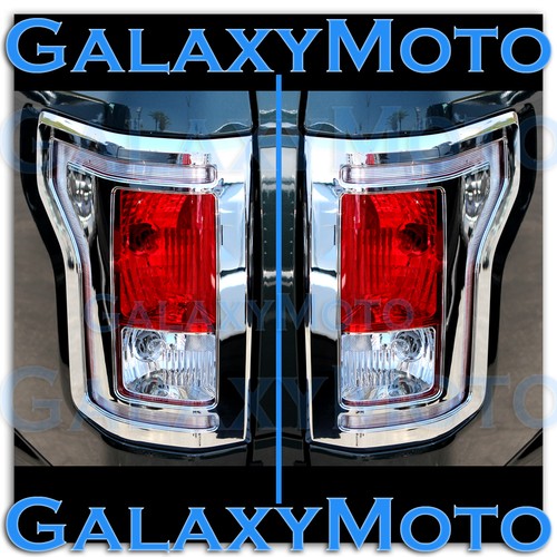 15-17 Ford F150 Truck Chrome Taillight Tail Light Trim Bezel Cover 2015 ...