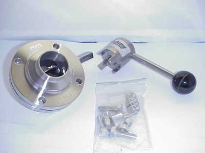 LUMACO 1 1/2" MOD. WW MANUAL "BETTERFLY" VALVE 316 STAINLESS- FOOD OR ...