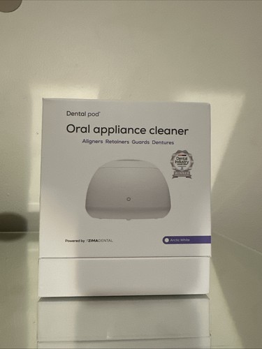 Zima Dental Pod | Arctic White | Ultrasonic Retainer Cleaner Machine ...