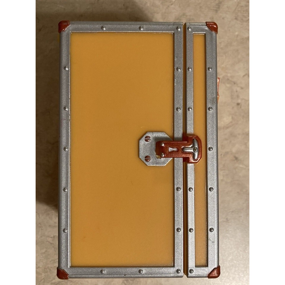 Vintage WWF Superstars Plastic Yellow Case Chest with Handle Gear Trunk ...