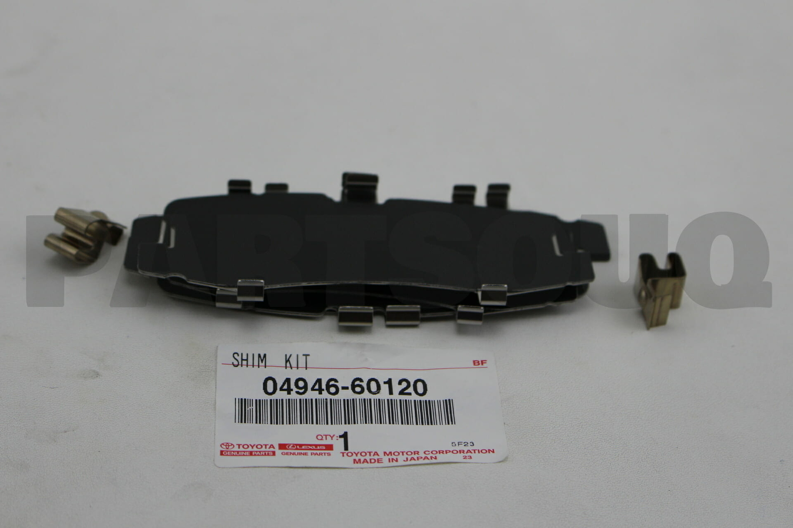 0494660120 Genuine Toyota SHIM KIT, ANTI SQUEAL(FOR REAR DISC BRAKE ...