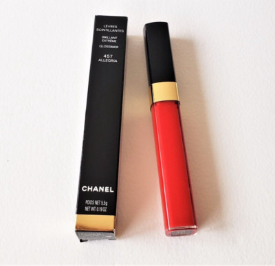 CHANEL Glossimer Lèvres Scintillantes Lip Gloss 457 ALLEGRIA | eBay