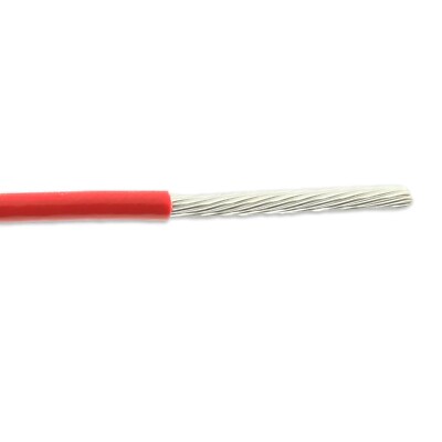 M22759/9-18-2 18 AWG 19 Strand PTFE insulation Lead Wire 200°C Red ...