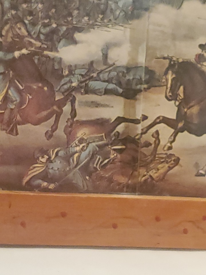 Antique Art Print Civil War Native American Cherokee Confederate Folk ...