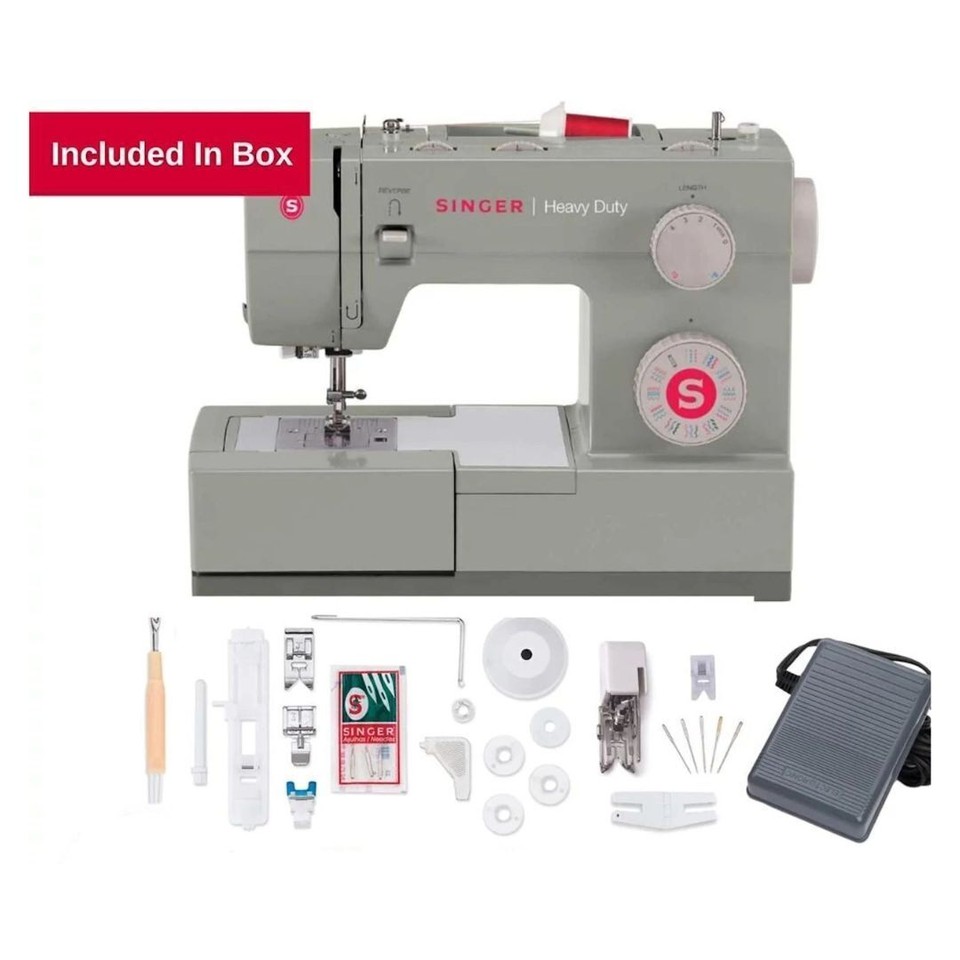 Singer Heavy Duty 4452 Gray Sewing Machine 37431885388| eBay