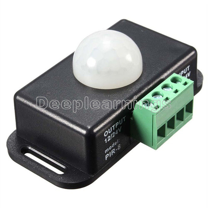 DC 12V-24V 8A Automatic Infrared PIR Motion Sensor Switch For LED light ...