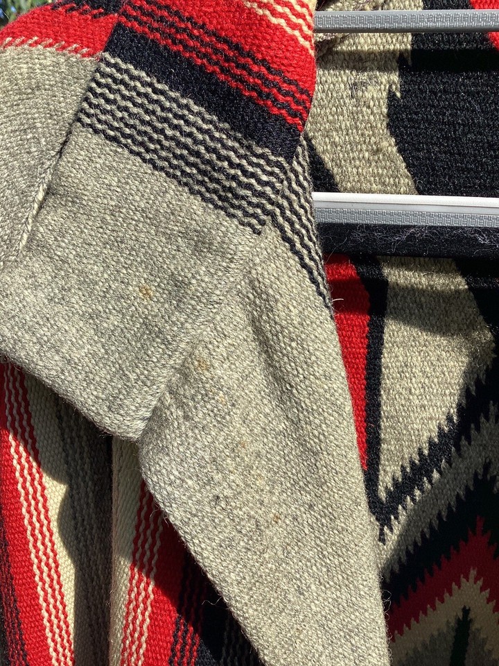 Chimayo Blanket Coat 1930s Native American Granscraft Duster XXL ...